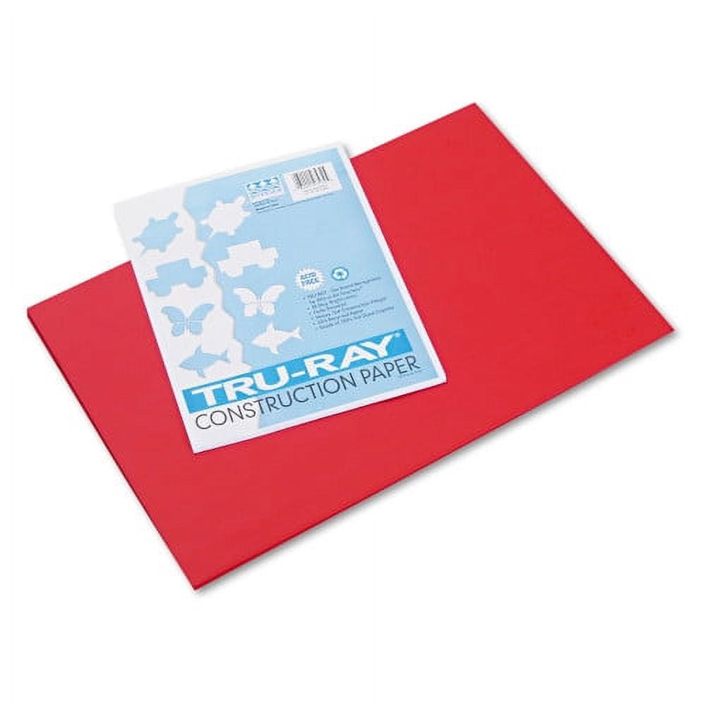 Pacon Tru-Ray Construction Paper, 76 lb Text Weight, 12 x 18, Festive ...