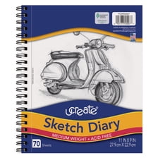 Strathmore Metallic Sketch Journal, 200 Series, 9in x 12in, Silver ...