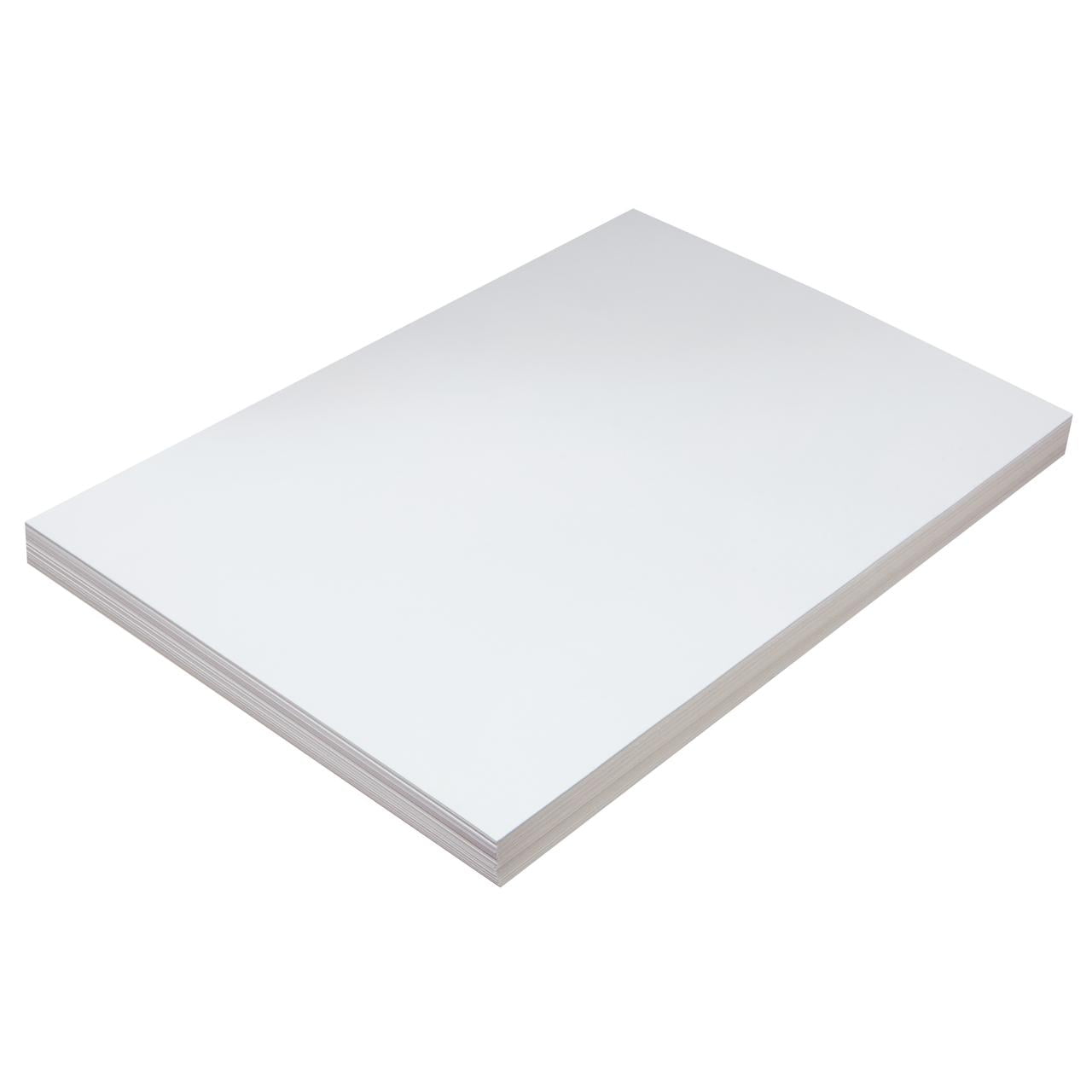 Pacon® White Tagboard, 12" x 18", 100 Sheets, Medium Weight Paper ...