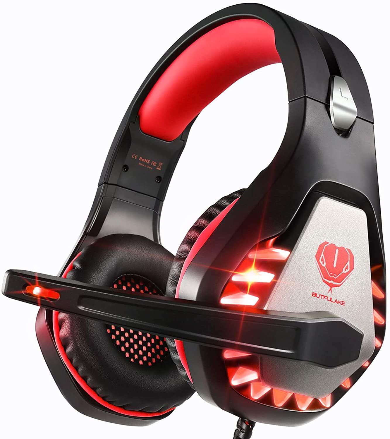 Pacrate Gaming Headset with Microphone for Laptop Xbox One Headset PS4 ...