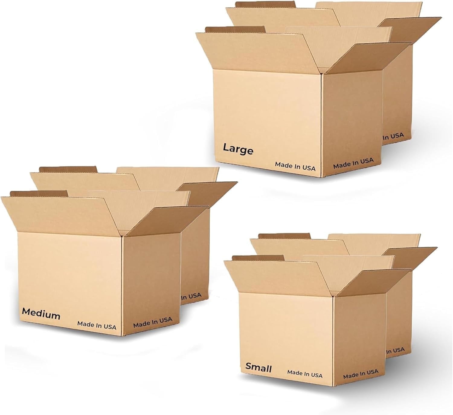 Pacron 12-Pack Cardboard Moving Boxes 12x12x12 – Durable for Shipping ...
