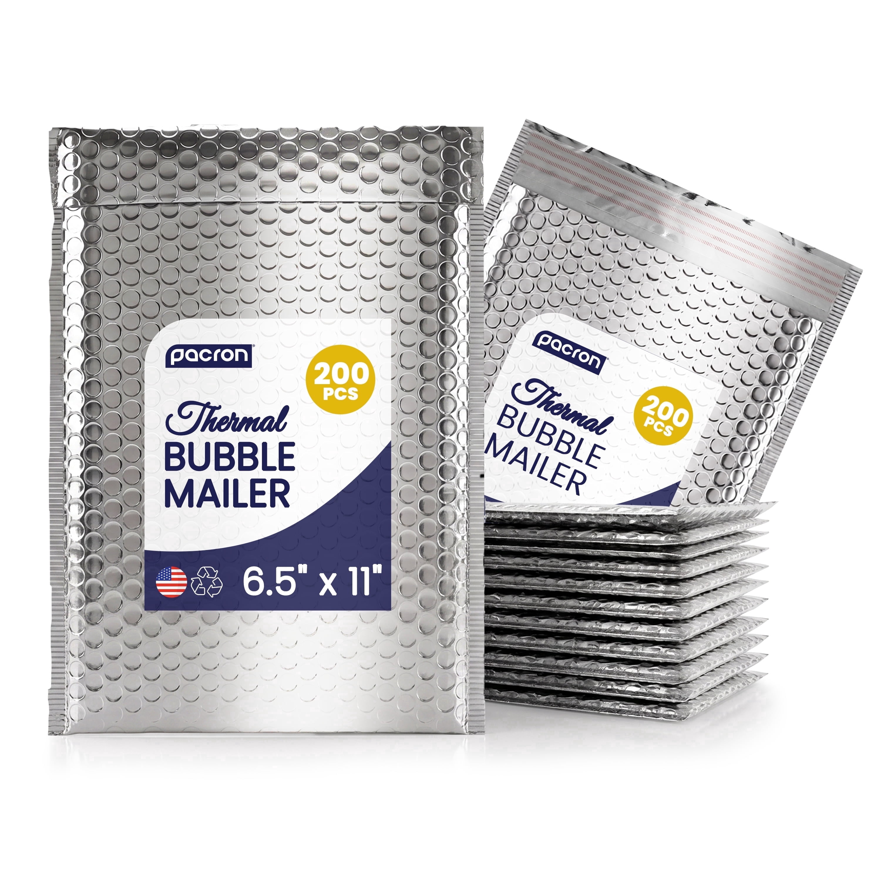 Pacron Poly Bubble Mailers 6.5