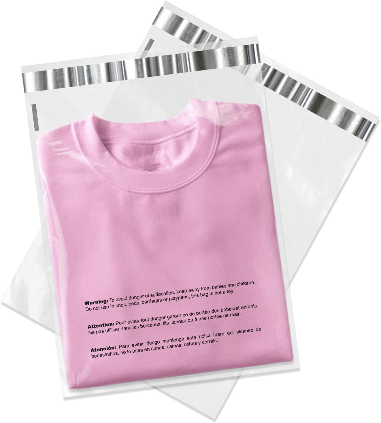 Pacron 2000CT Clear Poly Bags 8x10 – Self-Sealing with Suffocation ...