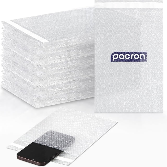 Pacron Bubble Bags 6x8.5 Inch, 325 Pack – Self-Sealing Pouches for ...
