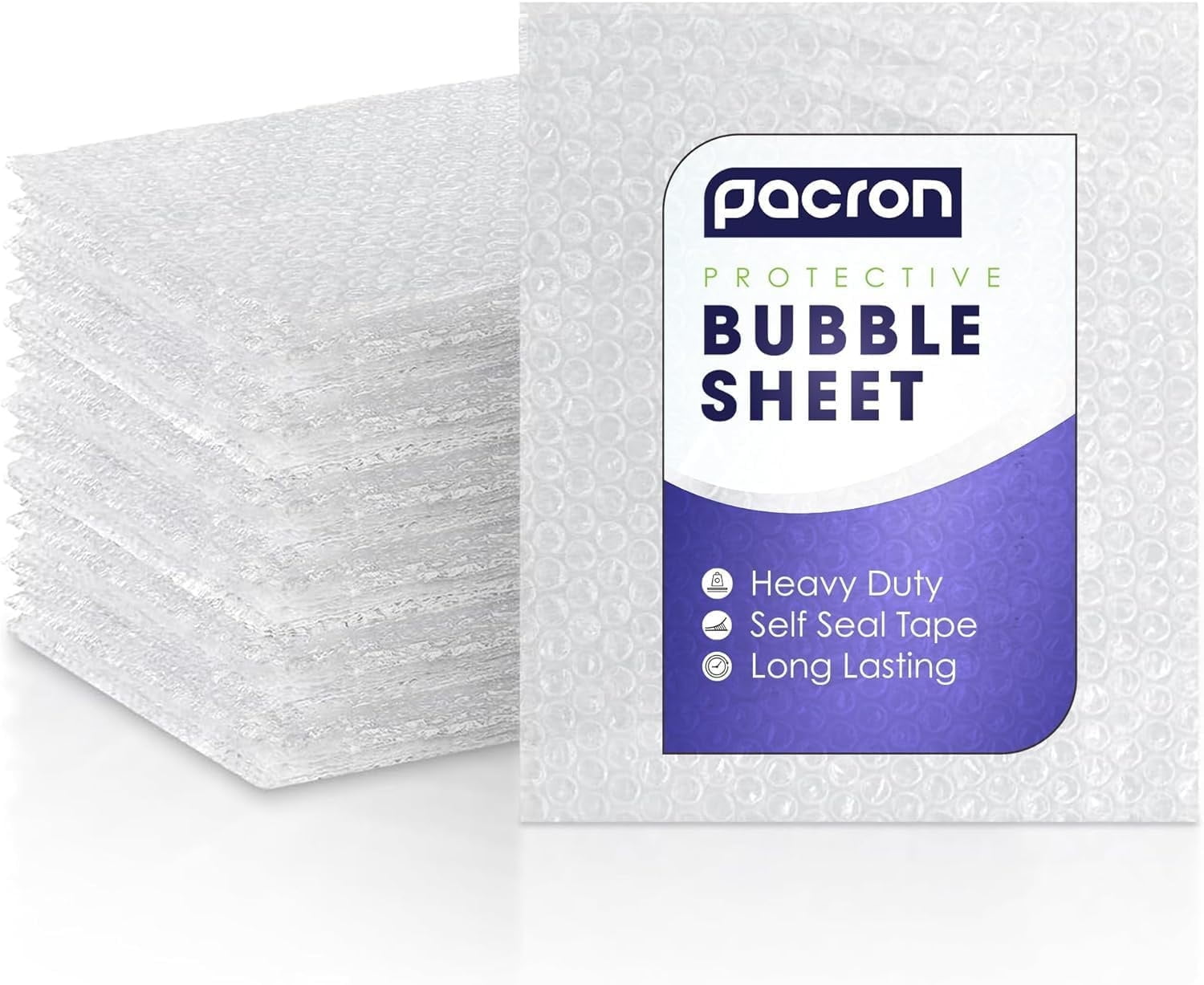 Pacron Bubble Sheets 12x12, 180-Count – Eco-Friendly Wrap for Shipping ...