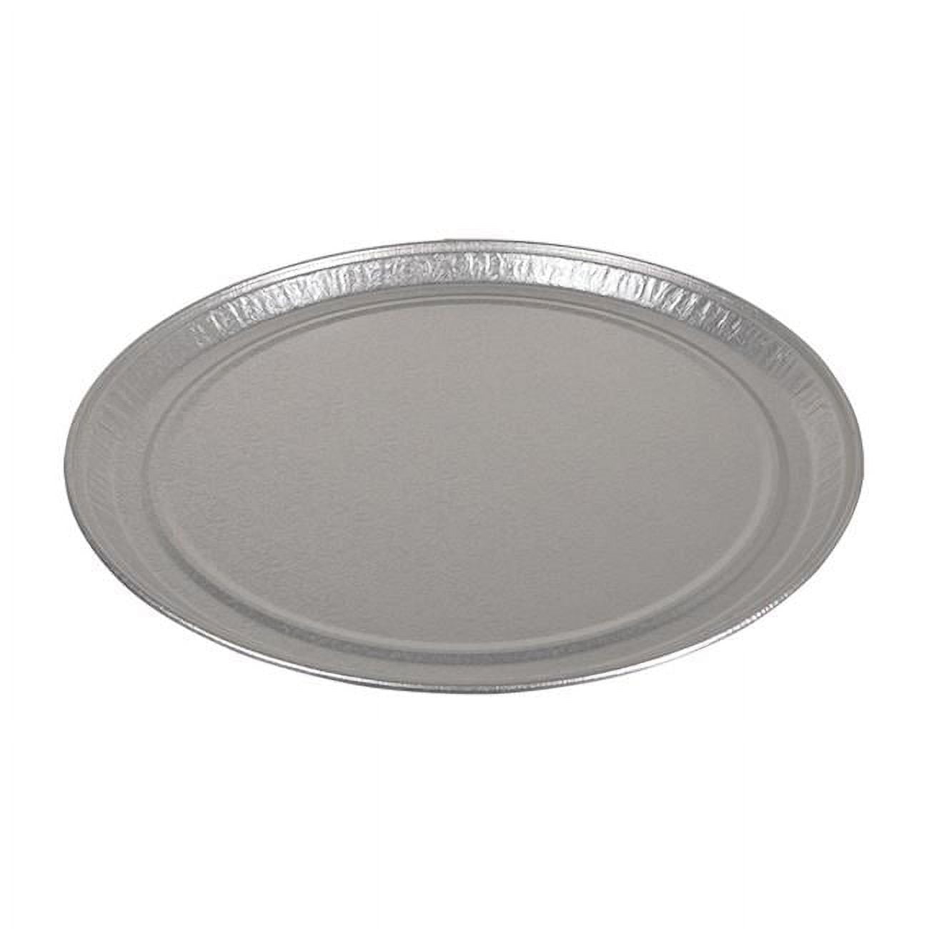 Pactiv 16" Caterware Deluxe Aluminum Round Flat Embossed Tray Silver ...