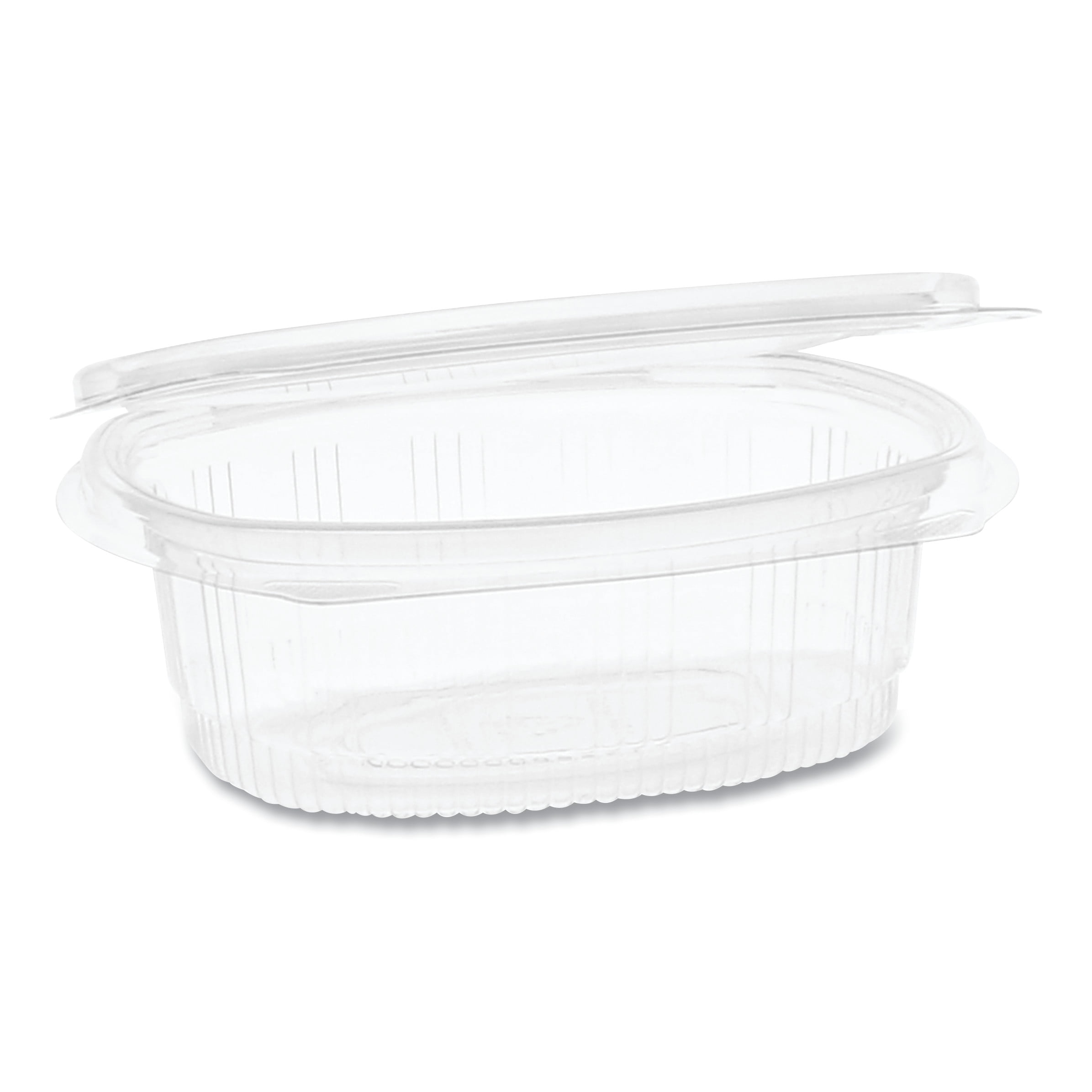 Pactiv Earth Choice PET Hinged Lid Deli Container, 12 Oz., 4.92" x 5.87 ...
