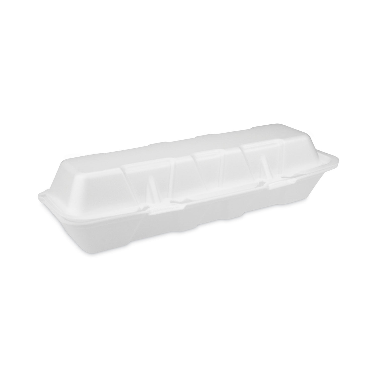 Pactiv Evergreen Foam Hinged Lid Containers, Dual Tab Lock Hoagie, 13 X 4 X 4, White, 250/carton ...