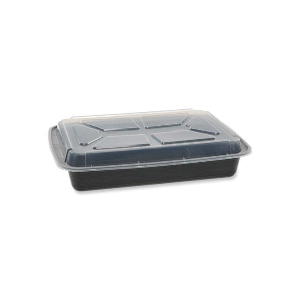 Pactiv Newspring VERSAtainer Microwavable Containers, Rectangular, 58 ...