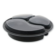 Pactiv PWP APET Plastic Cake Container Black/Clear, 7.75" Diameter ...
