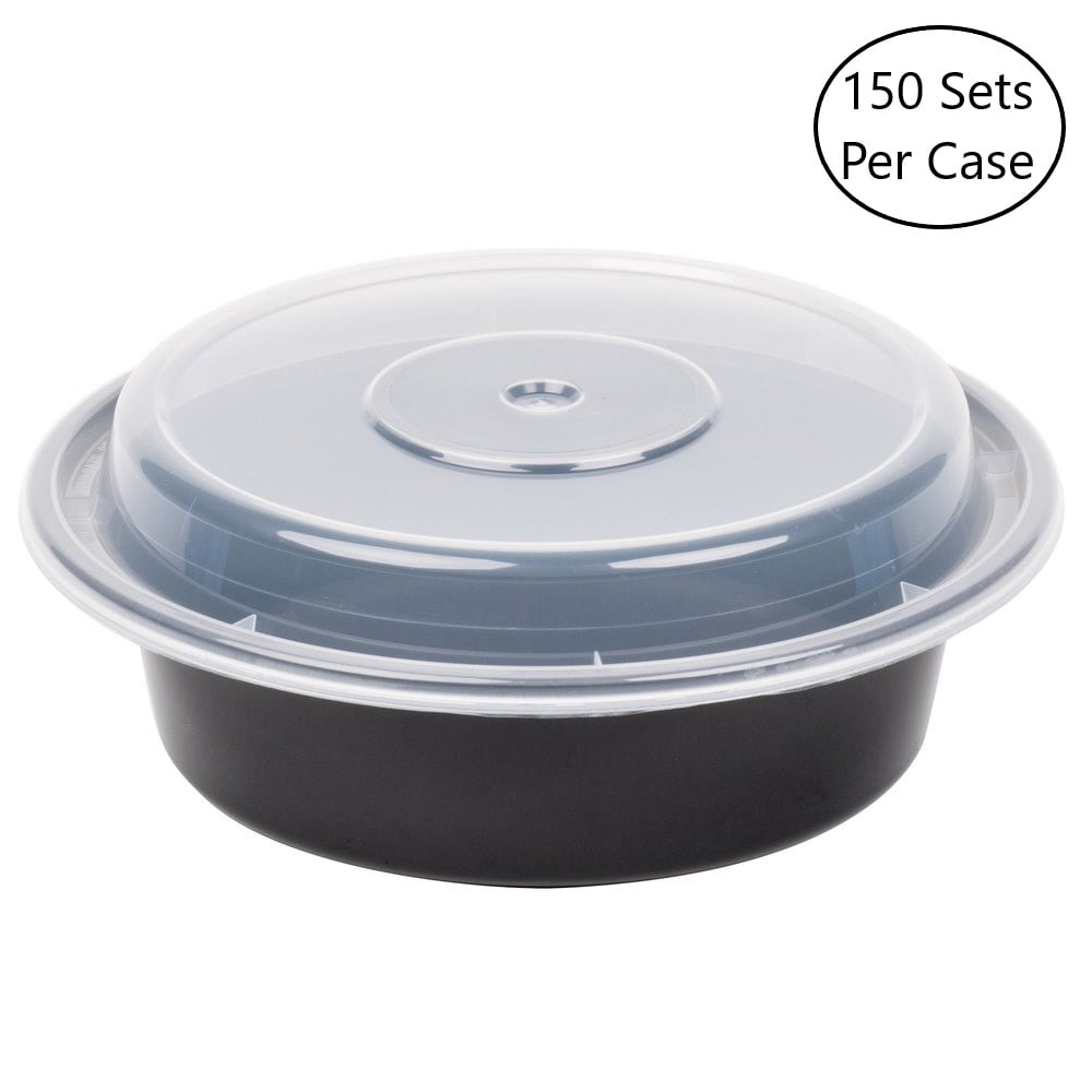 Pactiv Newspring Versatainer NC723B 24 oz Micro Container Lid, Black ...