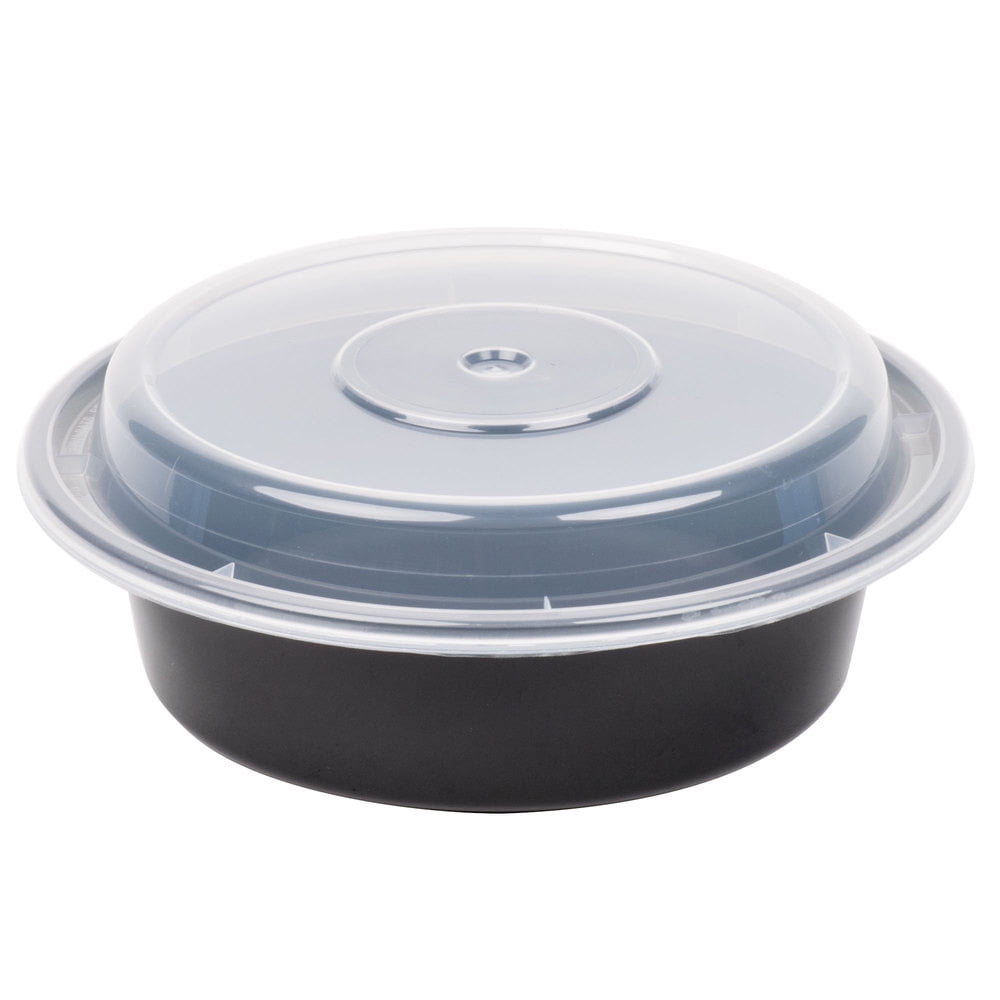 Pactiv Newspring Versatainer Round Microwaveable Container, 16 Ounce ...