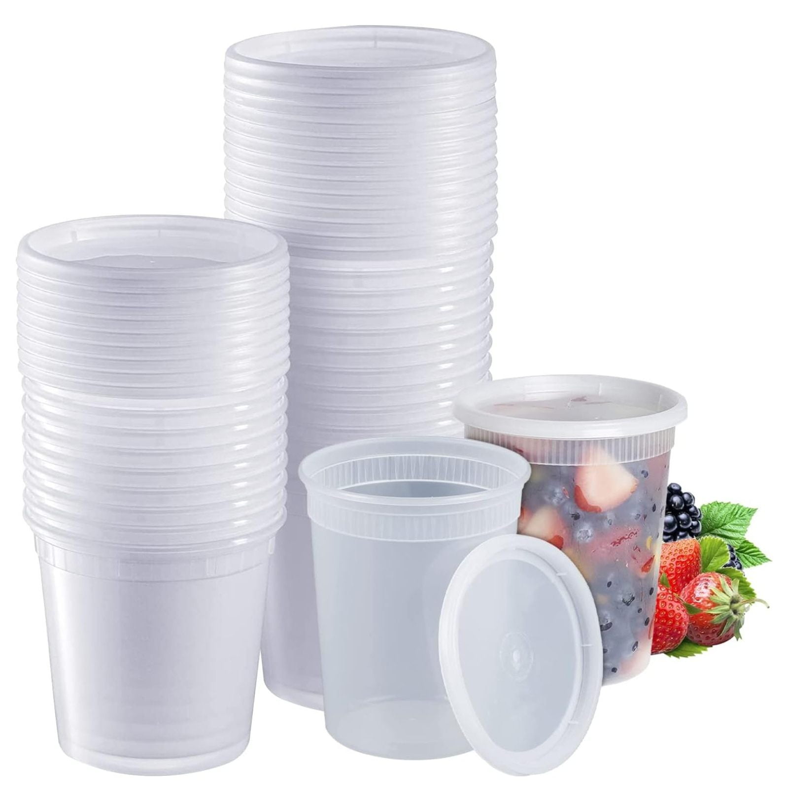 Pactiv/Newspring YSD2532 Delitainers [240] 32 oz Deli Containers With ...
