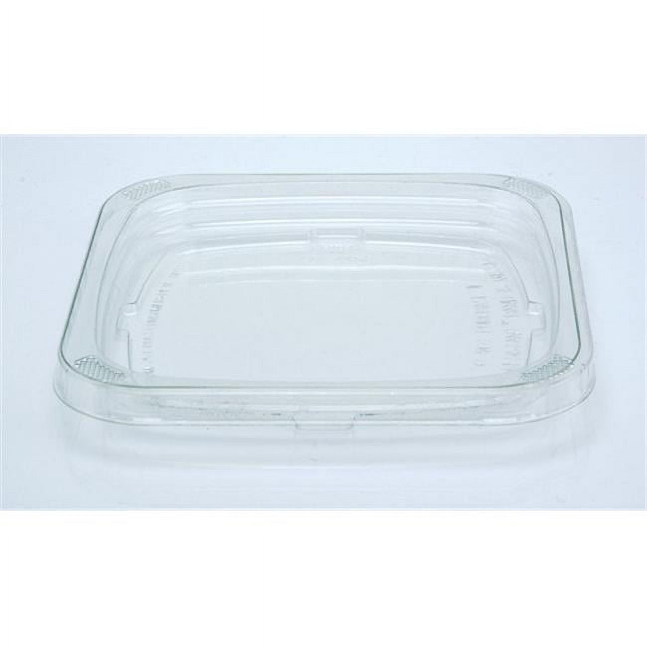 Pactiv Recessed PET Square Container Lid Fits 12, 16, 24, 32 oz. Square ...