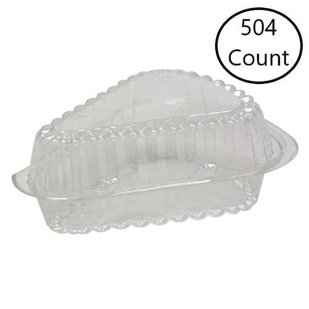 Pactiv Showpie CI89019 Clear, 9 oz. OPS Plastic Single Pie Cake Slice ...