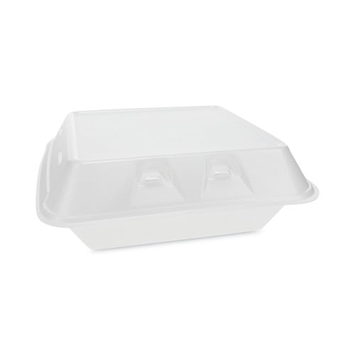 Pactiv SmartLock Vented Foam Hinged Lid Container, 3-Compartment, 9 x 9 ...