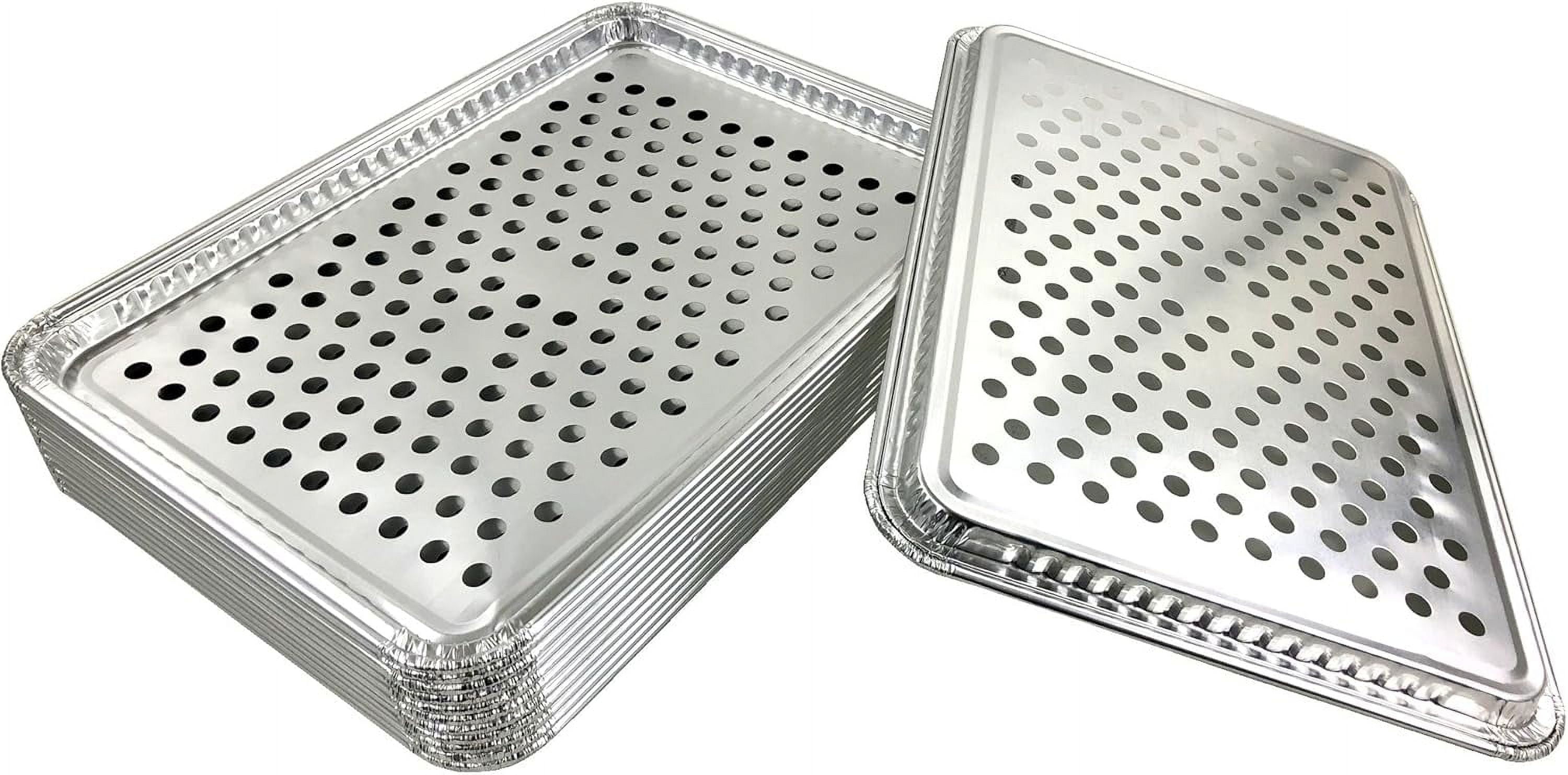 Pactogo 16" x 11" Aluminum Foil BBQ Gourmet Grill Topper Pan - Walmart.com