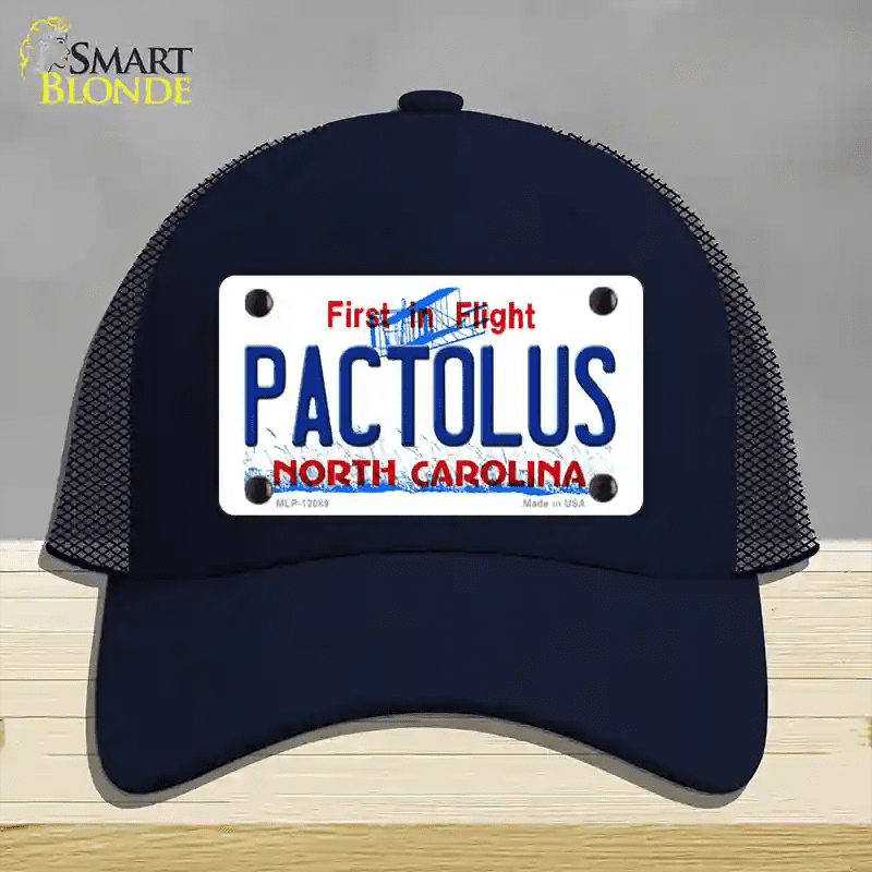 Pactolus North Carolina State Novelty License Plate Hat Mesh Navy ...