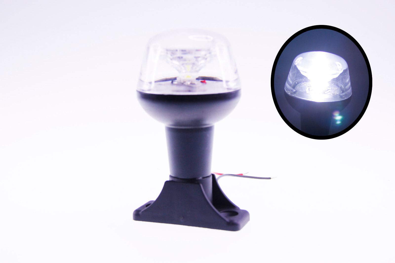 Pactrade Marine 4 1/4'' All-Round White LED Stern Anchor Light 36LM ...