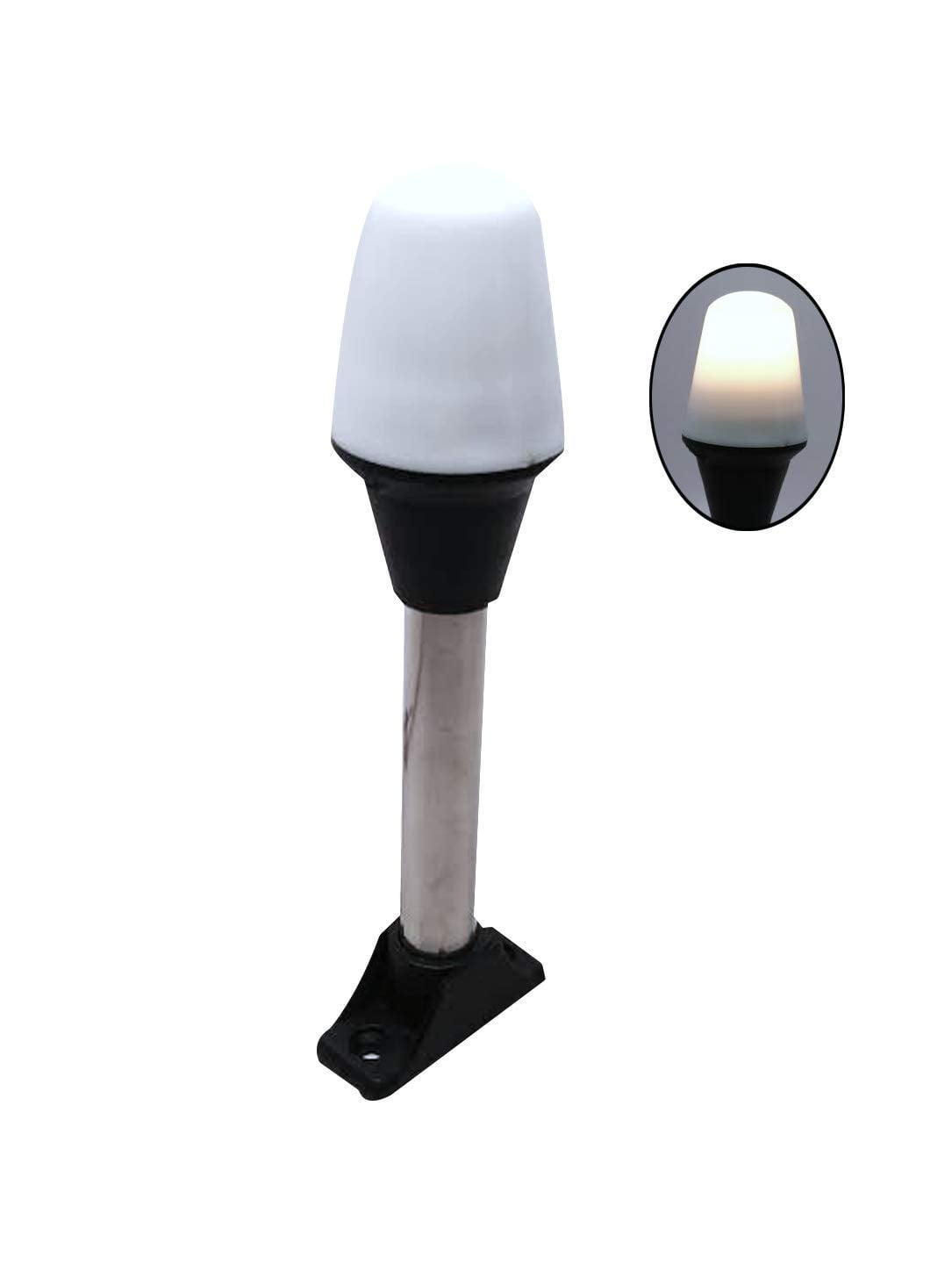 Pactrade Marine 8 1/4'' Fixed-Mount All-Round LED Stern Anchor Light S ...