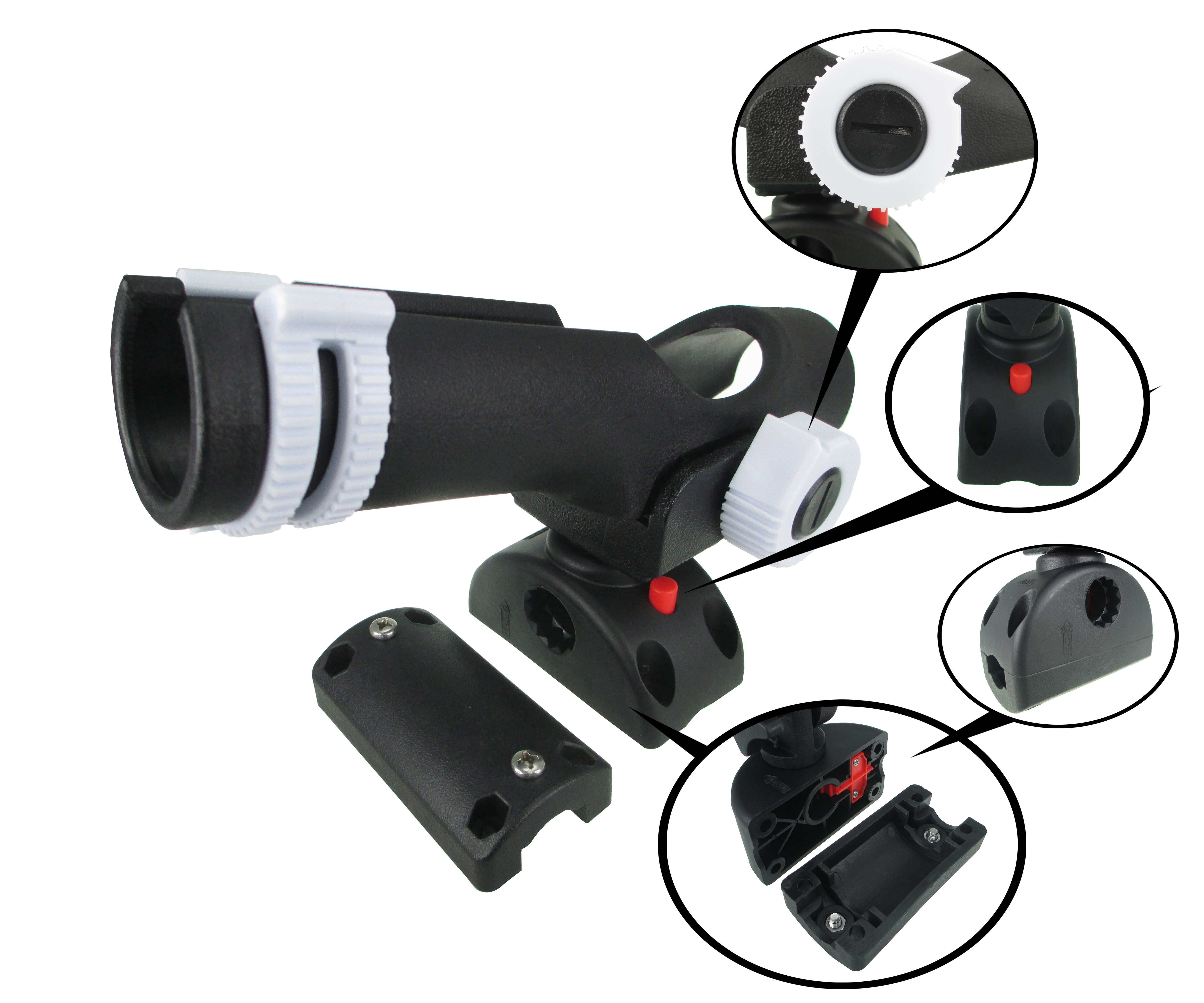 Side Deck Mount Rod Holder Pactrade Marine Adjustable Fishing Rod ...