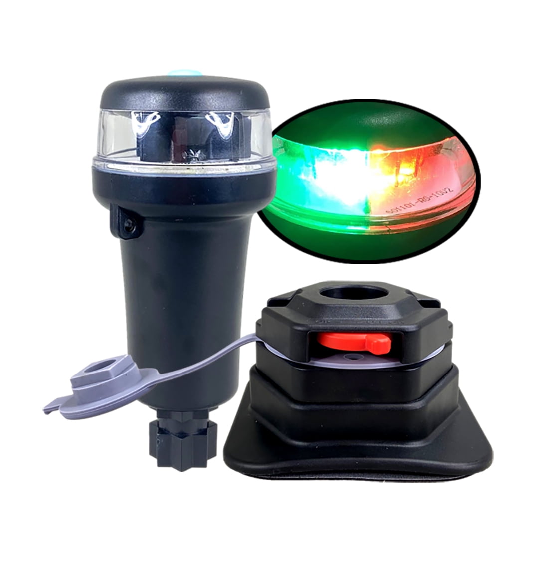 Pactrade Marine Black Housing Navigation Light Inflatable Boat Surface ...
