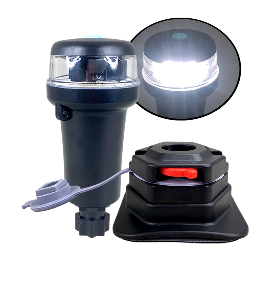 Pactrade Marine Black Housing Navigation Light Inflatable Boat Surface ...