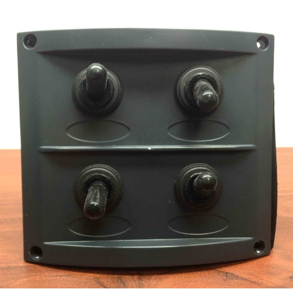 Pactrade Marine Black Waterproof Boat Switch Panel with Fuses ...