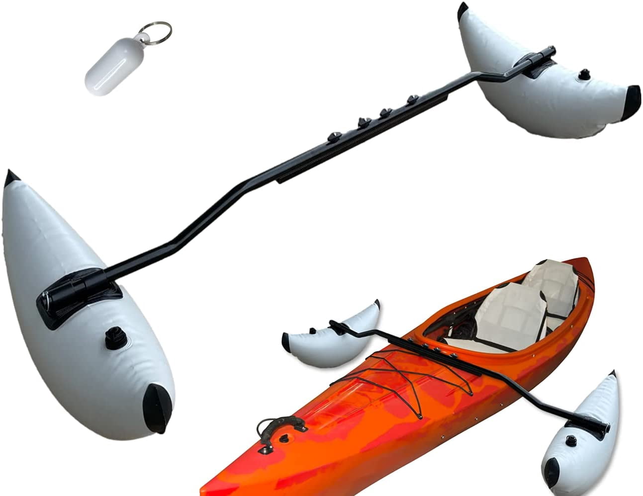 Pactrade Marine Kayak/Canoe Stabilizer System, Inflatable PVC Float ...