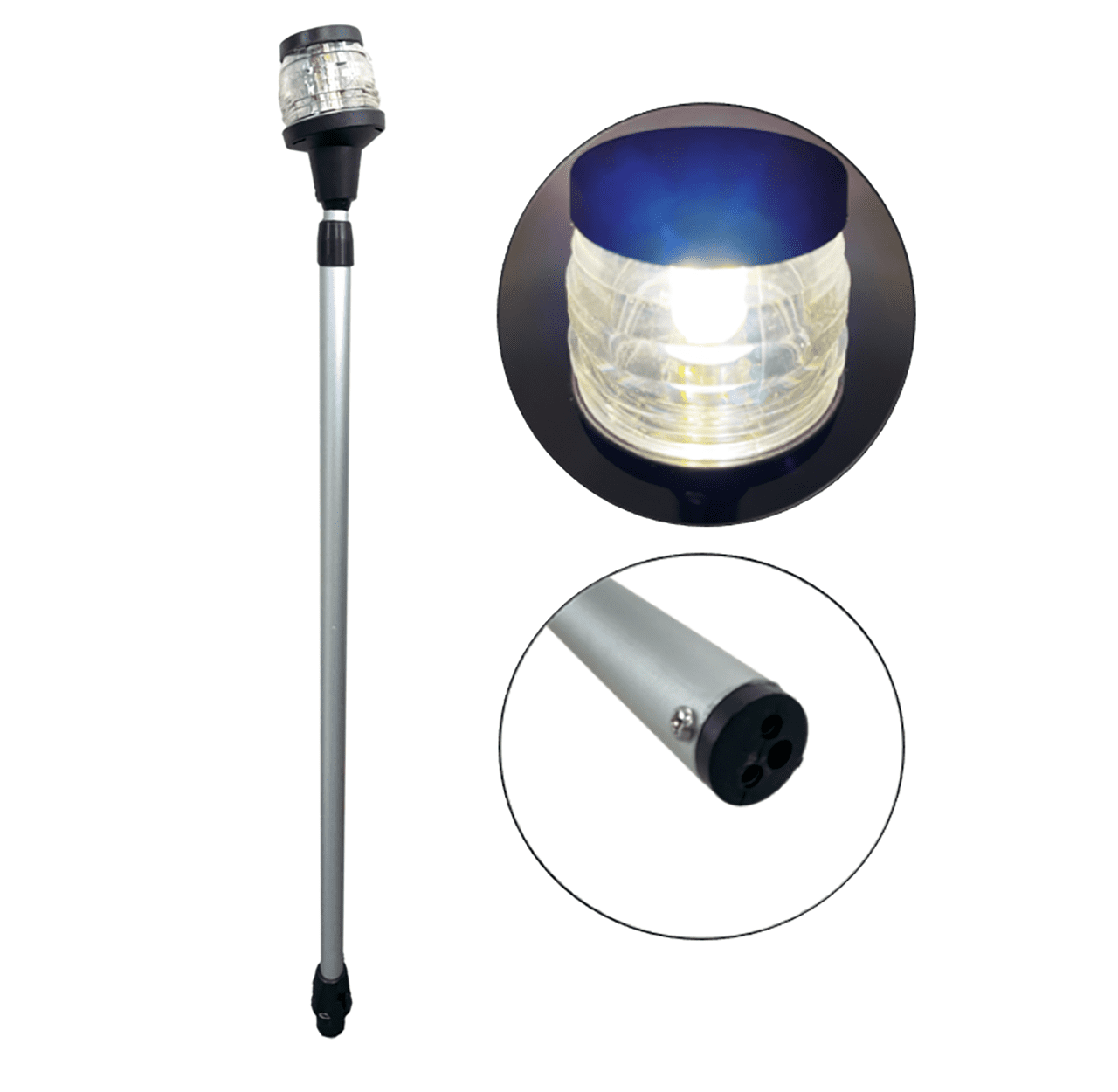 Pactrade Marine Boat LED All Round Anchor Navigation Light Clear Lens ...