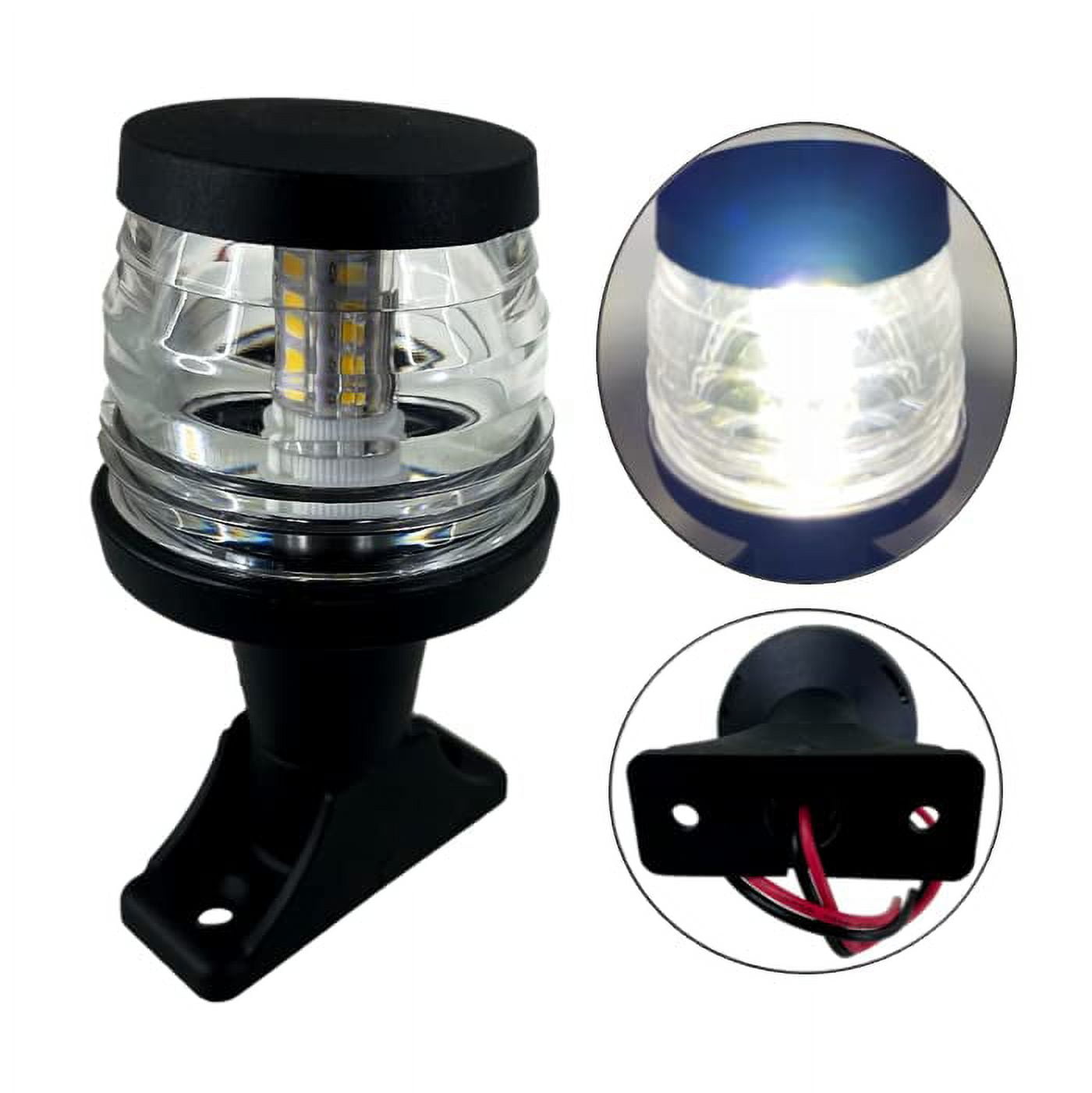 Pactrade Marine Boat LED All Round Anchor Navigation Light Clear Lens ...