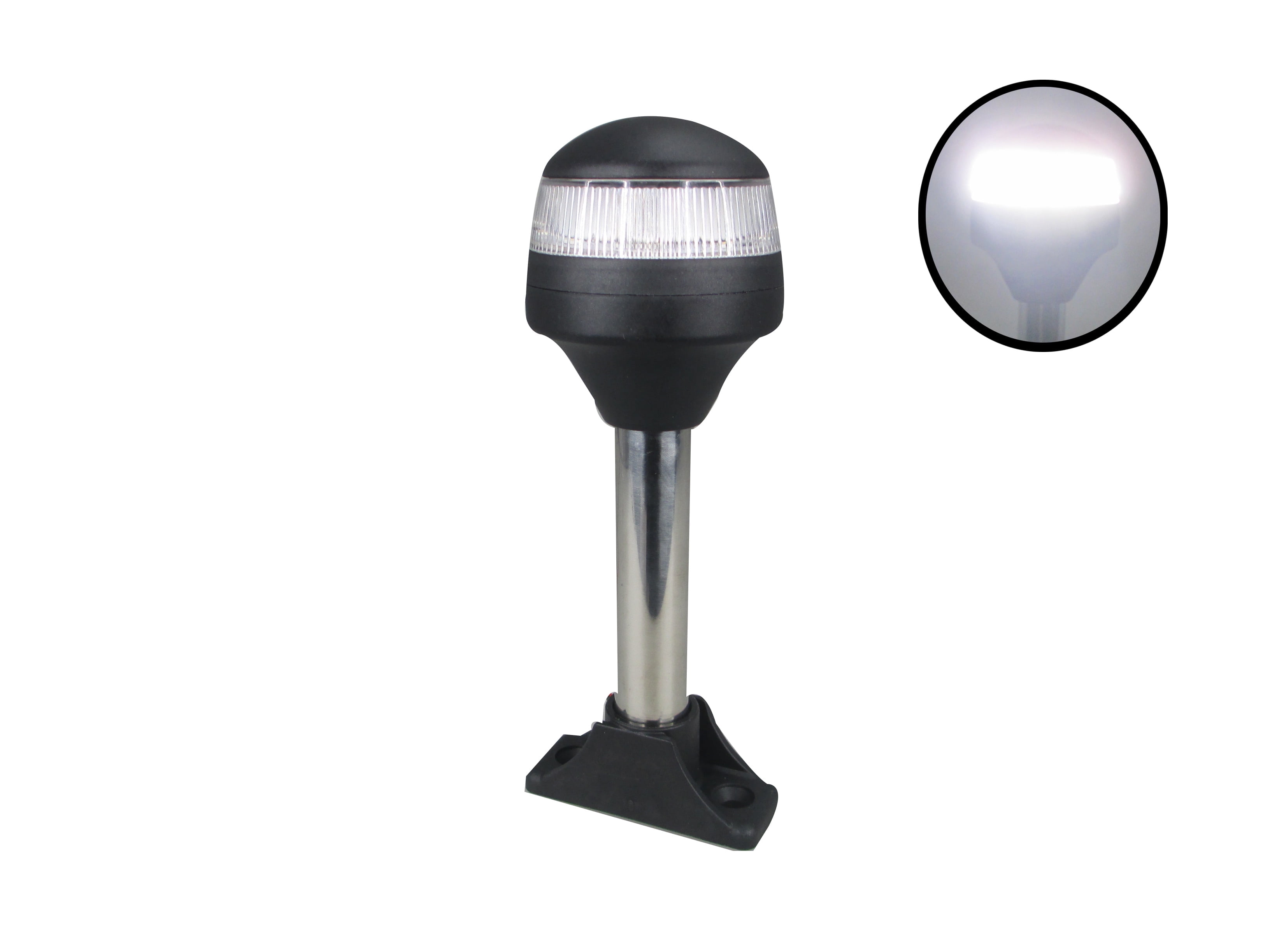 Pactrade Marine Boat LED Fixed Mount Anchor All Round Light S.S. Pole ...