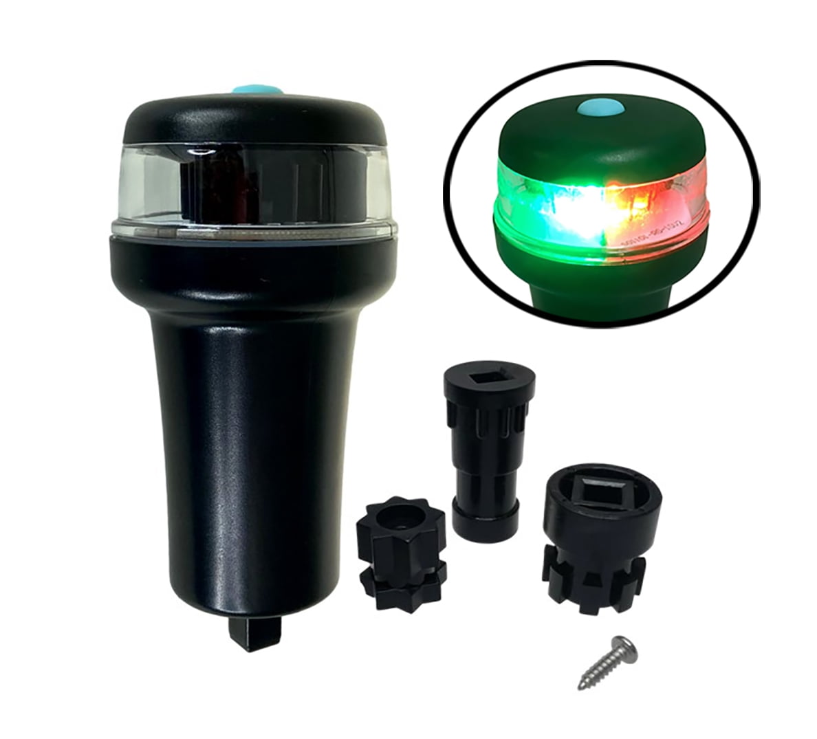 Pactrade Marine Boat LED Portable 3 AA Battery Bi-Color Combo ...