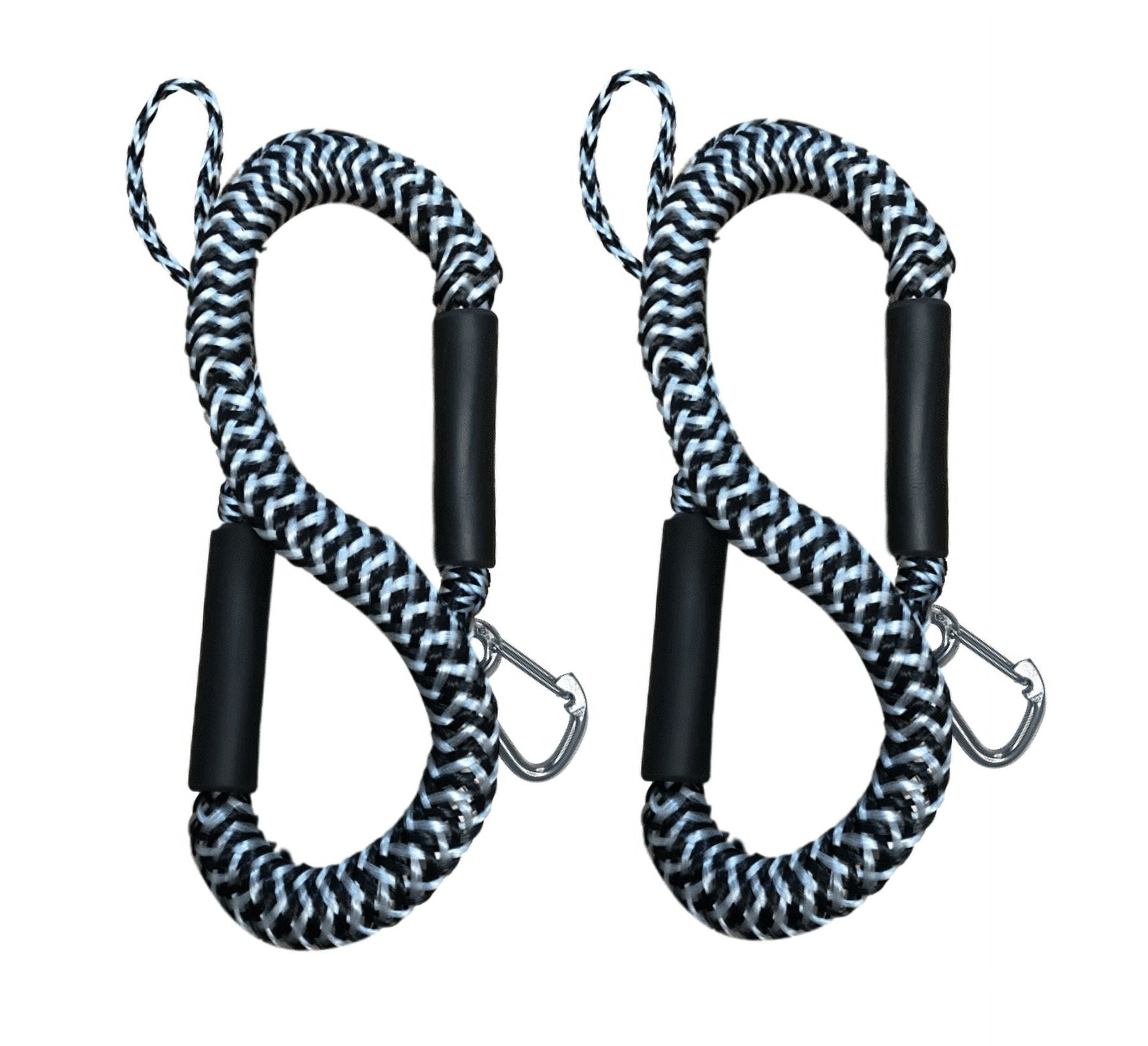 Pactrade Marine Bungee Dock Line 4'-5.5', SS316 Snap Hook, Salt & Fresh ...