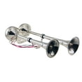Pactrade Marine Boat RV Car Stainless Steel Dual Trumpet Horn Complete ...