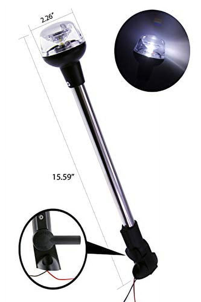 Pactrade Marine Fold Down Pontoon Boat LED 15 All-Round Anchor Stern ...