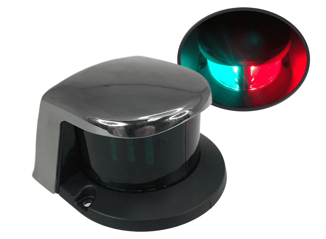 Pactrade Marine LED Navigation Red Green SS304 Housing Bi-Color Bow ...