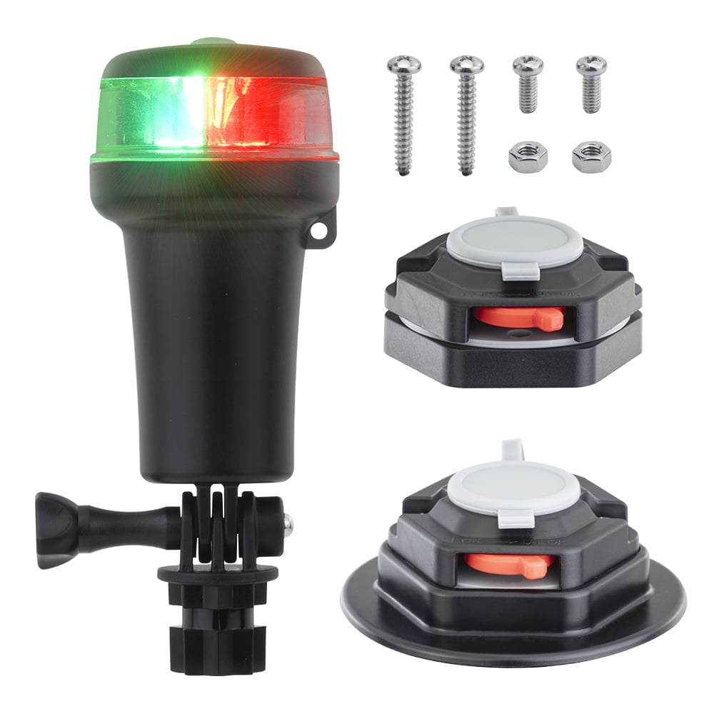 Pactrade Marine Navigation Lights for Boats LED - Red/Green Battery ...