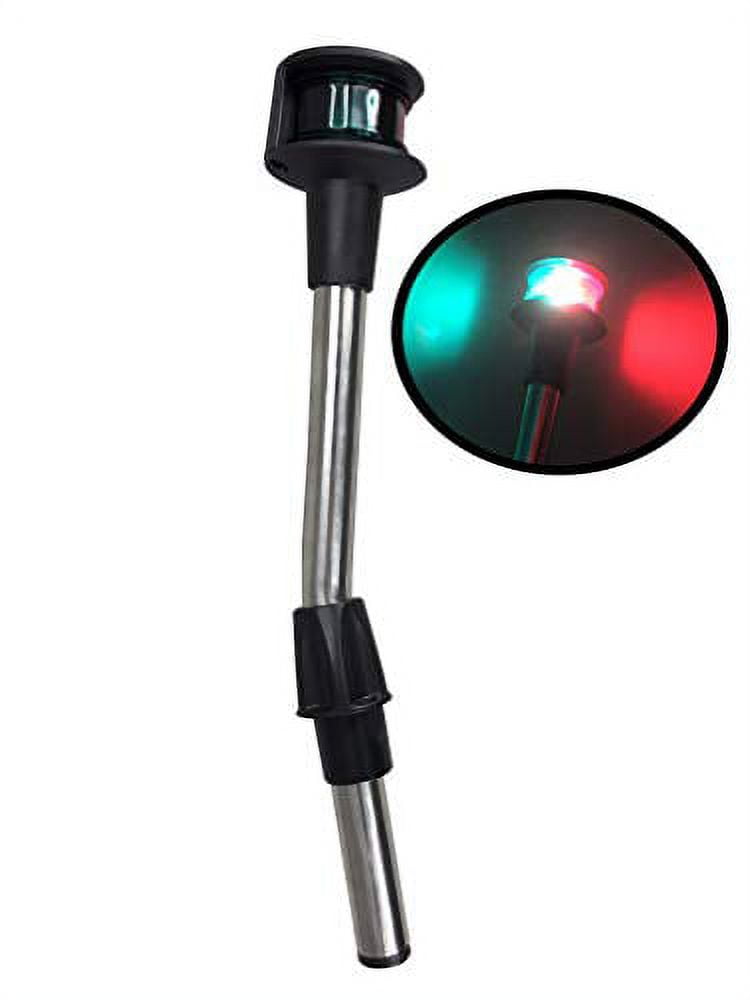 Pactrade Marine Navigation Red Green LED Bi-Color 12'' Plug in Bow ...