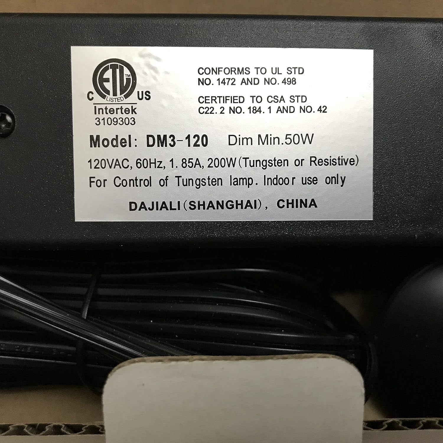 Pad 3 Outlet Receptacle Dimmer 120 Volts - DM3-120 Black - Walmart.com