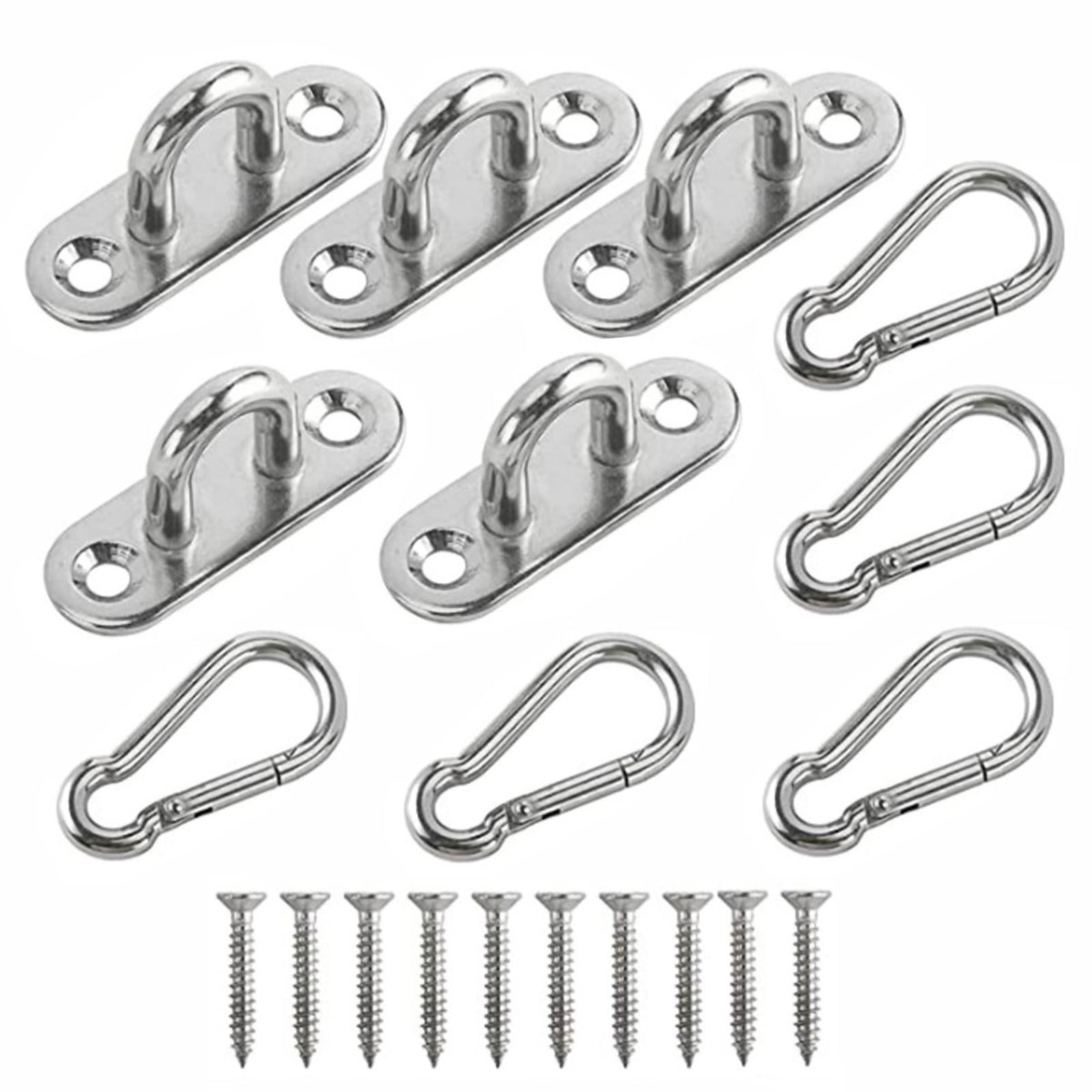 Pad Eye Plate Portable Hanging Hardware Fitting Set Metal Staple Hooks ...