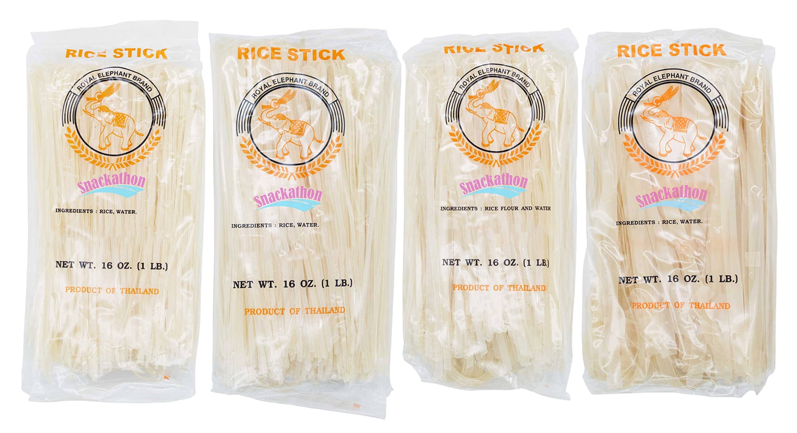 Pad Thai Rice Stick Noodles Variety Pack (1mm, 3mm, 5mm and 10mm Width ...