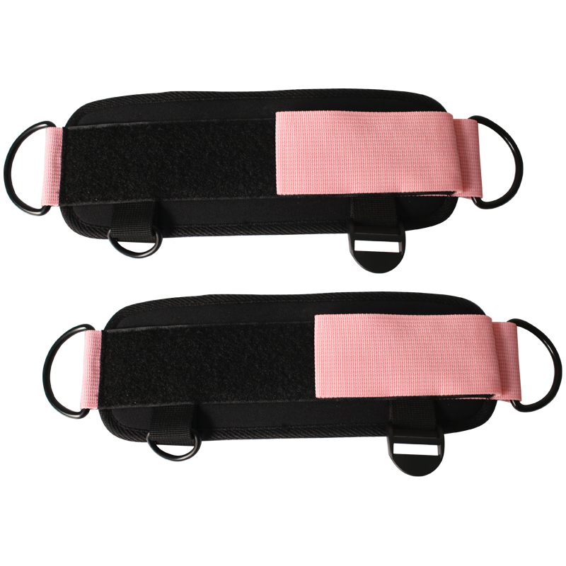 Padded Ankle Strap Fitness Machine, D-Ring, Leg, Butt, Cuffs Exercises ...