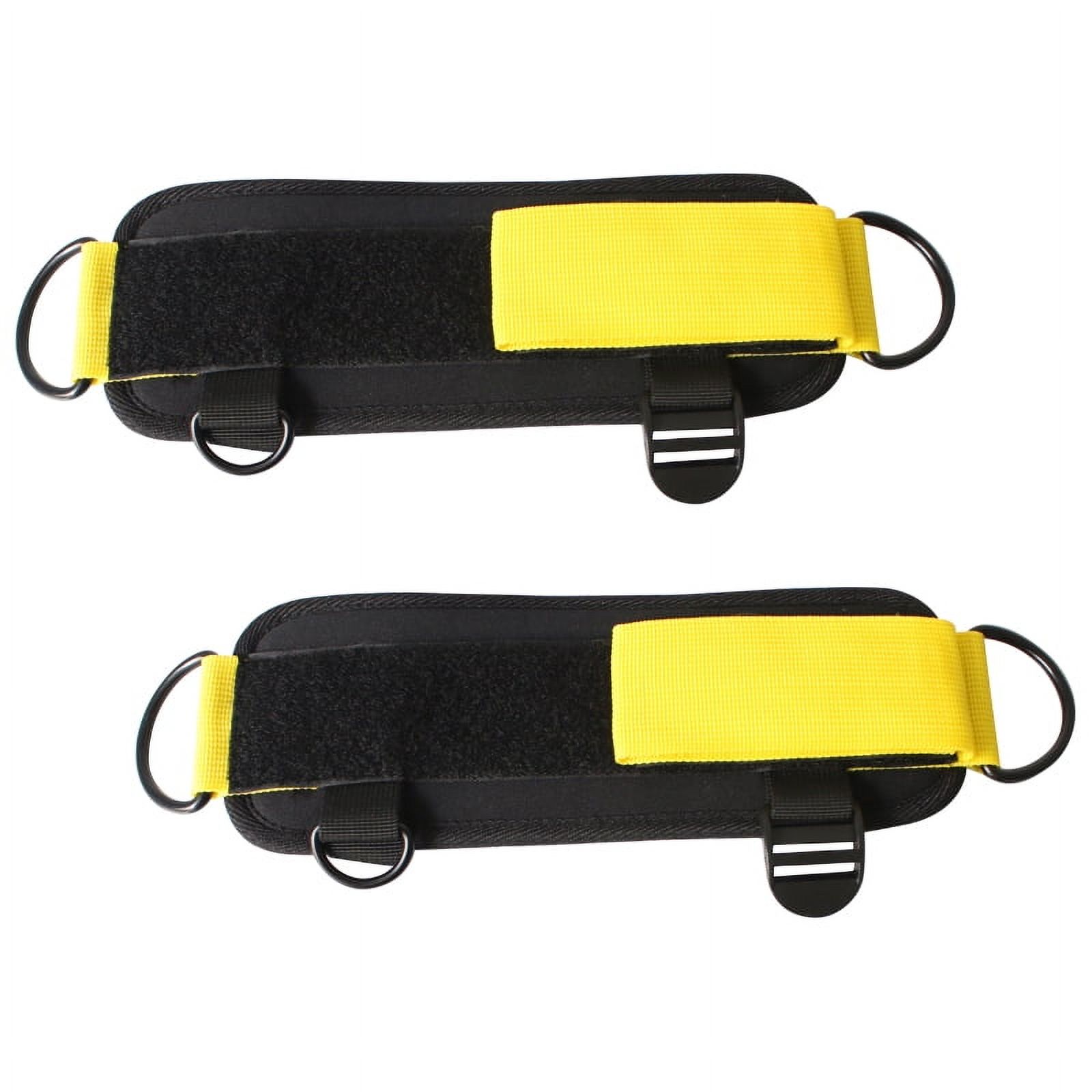 Padded Ankle Strap Fitness Machine, D-Ring, Leg, Butt, Cuffs Exercises ...