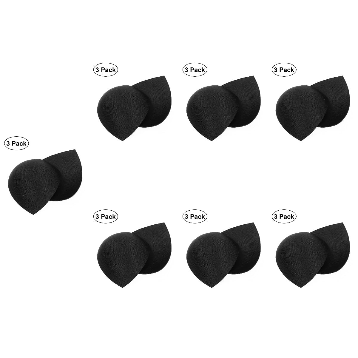 Padded Bra Inserts 21 Pairs Triangle Underwear Chest Filling Bras ...