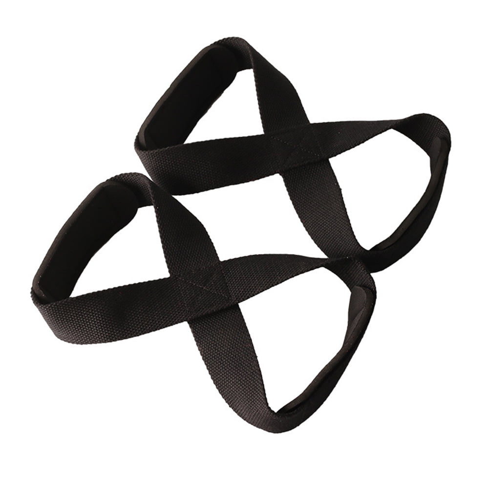 Padded Figure 8 Deadlift Training Straps Pull-Ups Straps for Gym ...