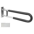 Padded Fold Away Grab Bar for Bathroom 23 Inch (x1 Unit) Disabled -Up ...