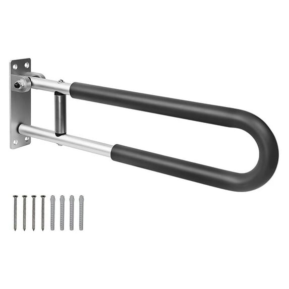 Padded Fold Away Grab Bar for Bathroom 23 Inch (x1 Unit) Disabled -Up ...