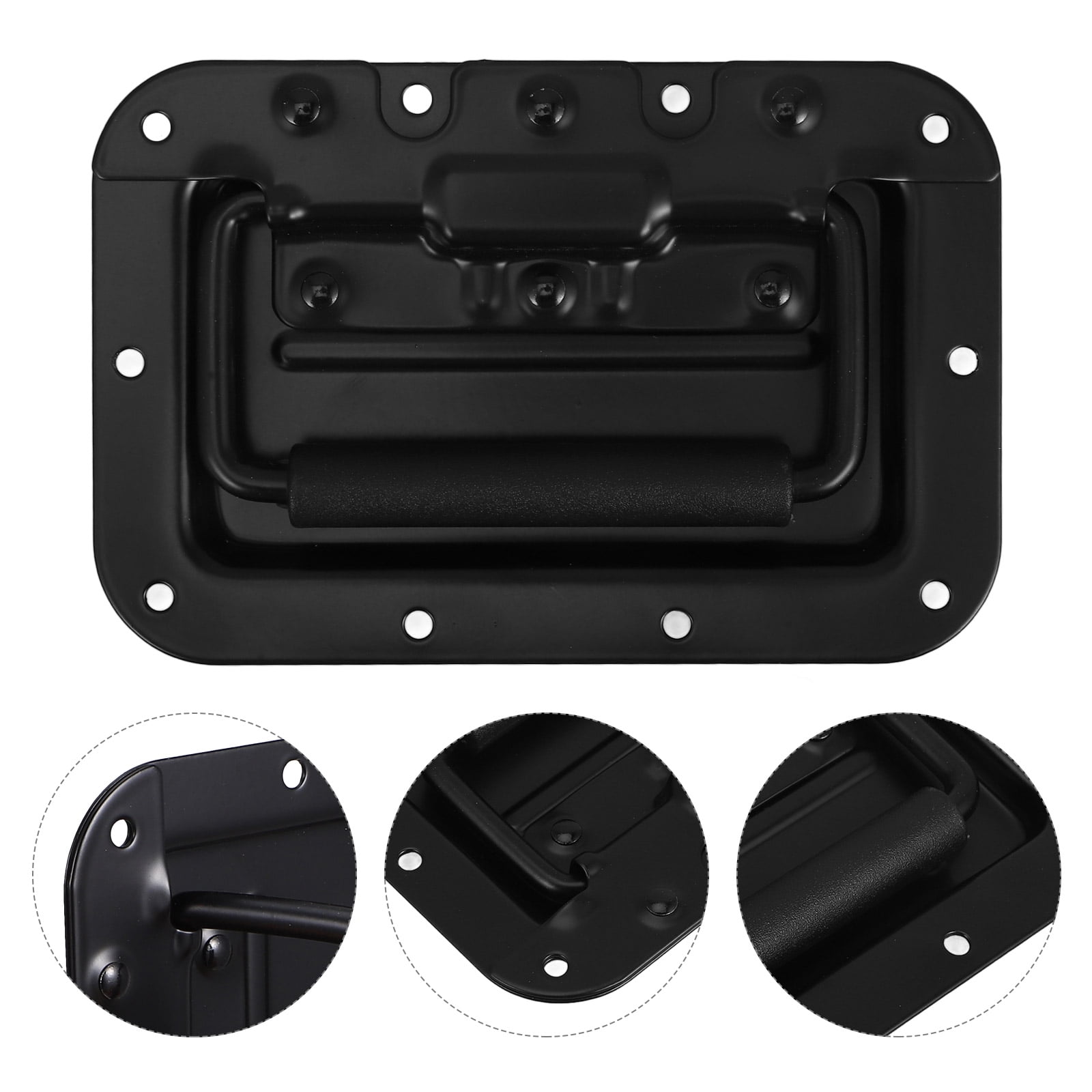 Padded Grip Iron Handle Spring Recessed Pull Handle Cabinet Speaker Box ...