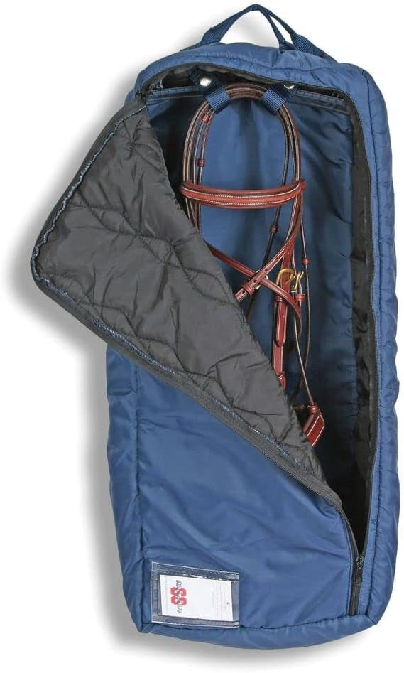 Padded Halter for Horses and Bridle Bag | Color Navy | Protects Halter ...
